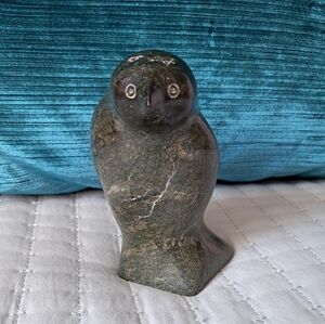 Hand Crafted | Art | Rare Vintage 96s Inuit First Nations Steatite Owl ...